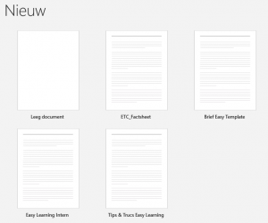 Standaard Word template - Easy Template