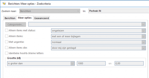 Opschonen Outlook - Easy Template